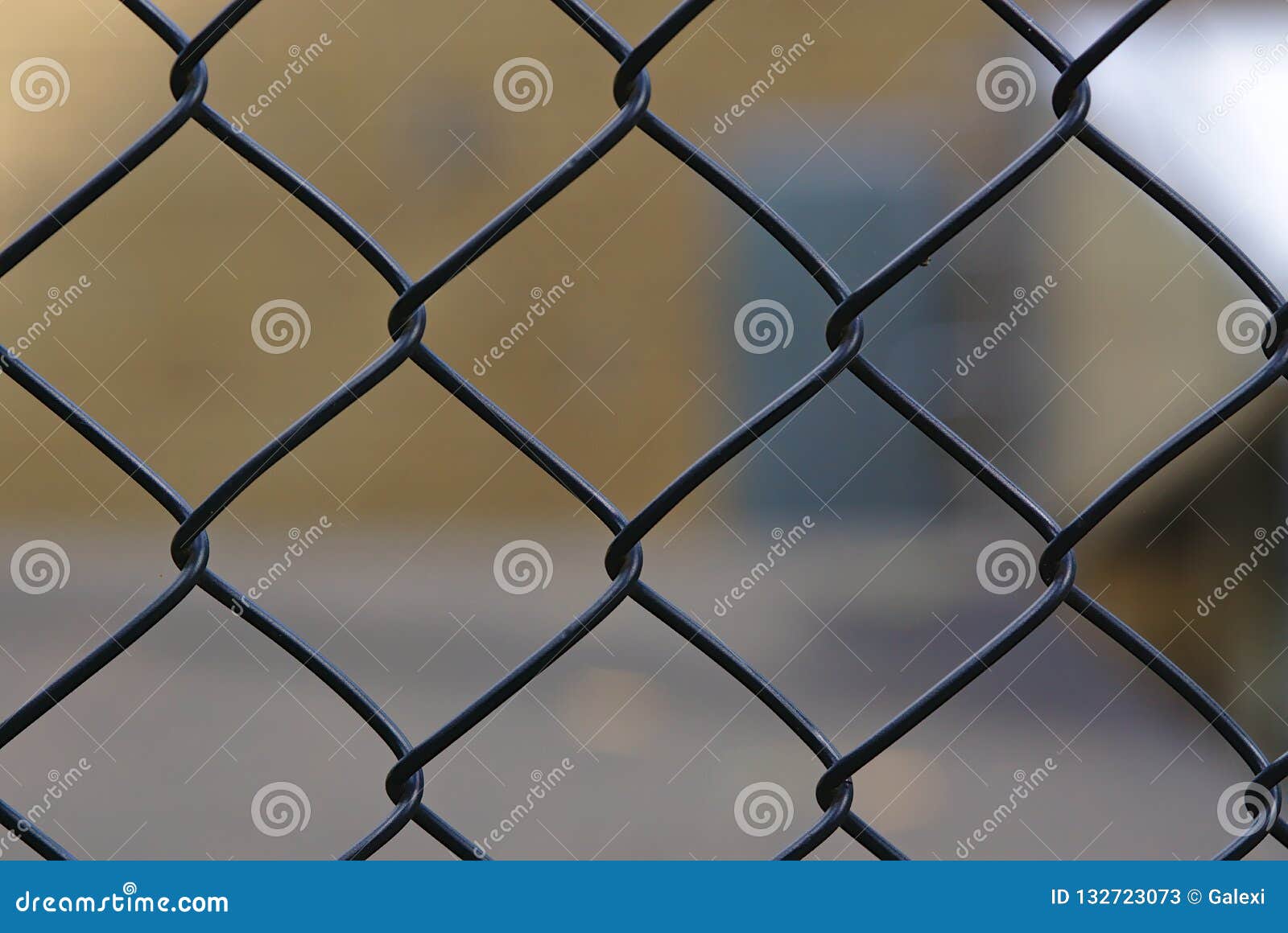 Black Painted Wire Mesh Fence Stock Image - Image of fence, close ...