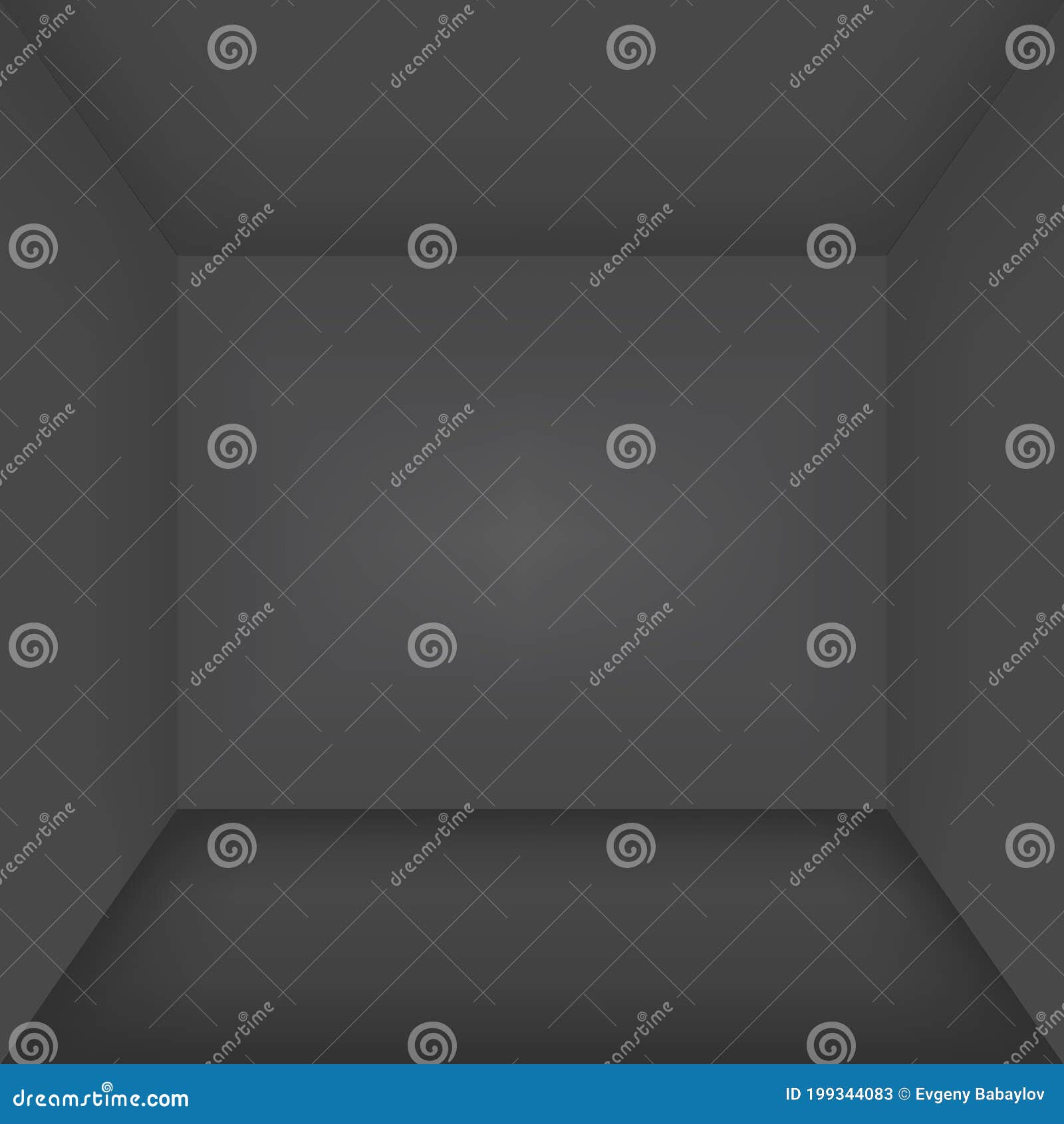 Black Panoramic Studio Background with White Glow Stock Illustration ...