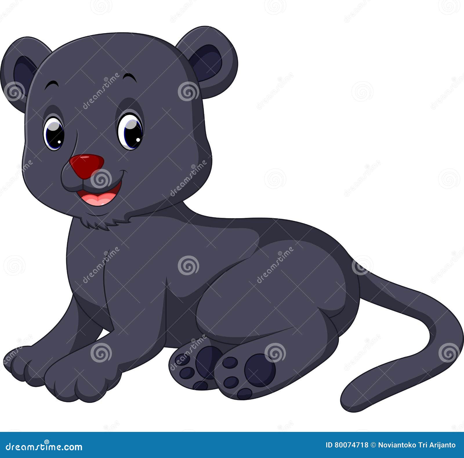 Black Panther Cartoon Vector Illustration | CartoonDealer.com #80074718