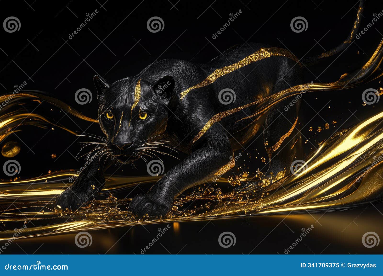 Running Man Gold Halftone Pattern Vector Illustration | CartoonDealer ...