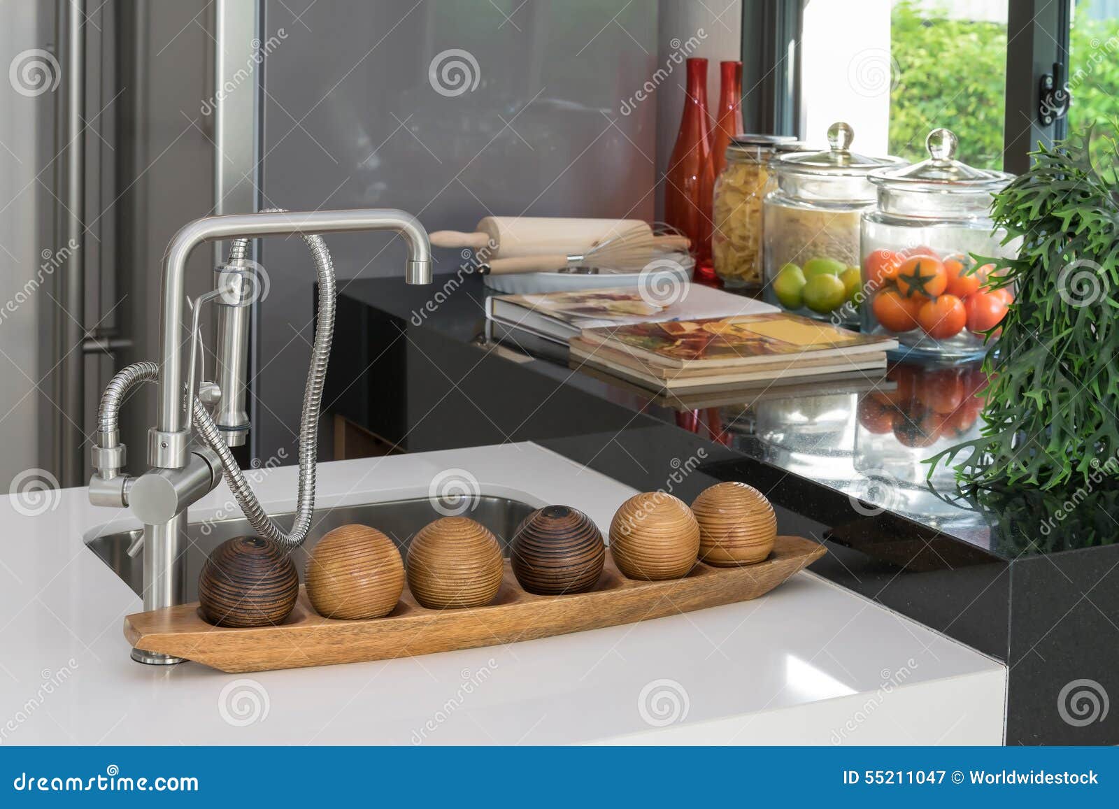 Black pantry with utensil stock image. Image of dishware - 55211047