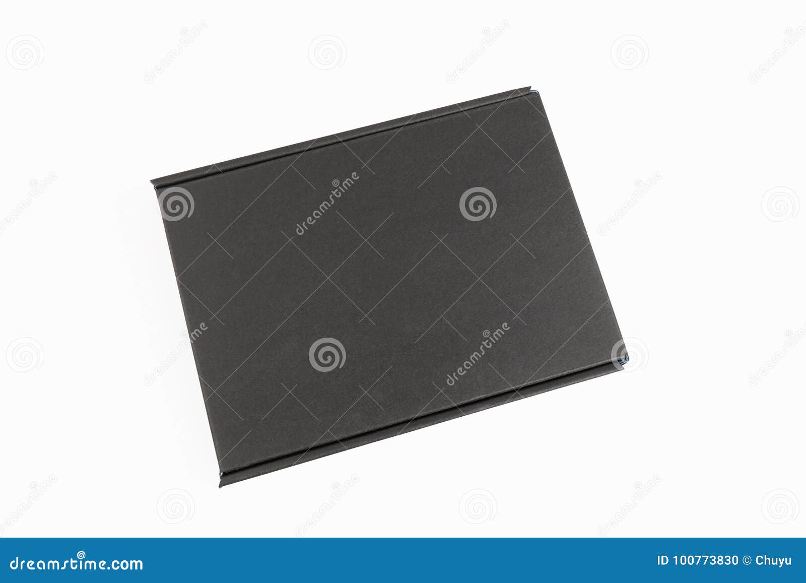 Black paper box isolated stock photo. Image of office - 100773830