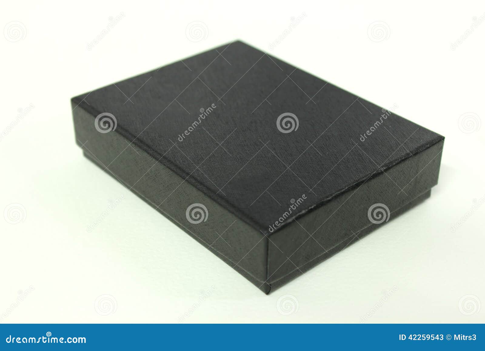 Black Paper Box on White Background. Stock Image - Image of isolated ...