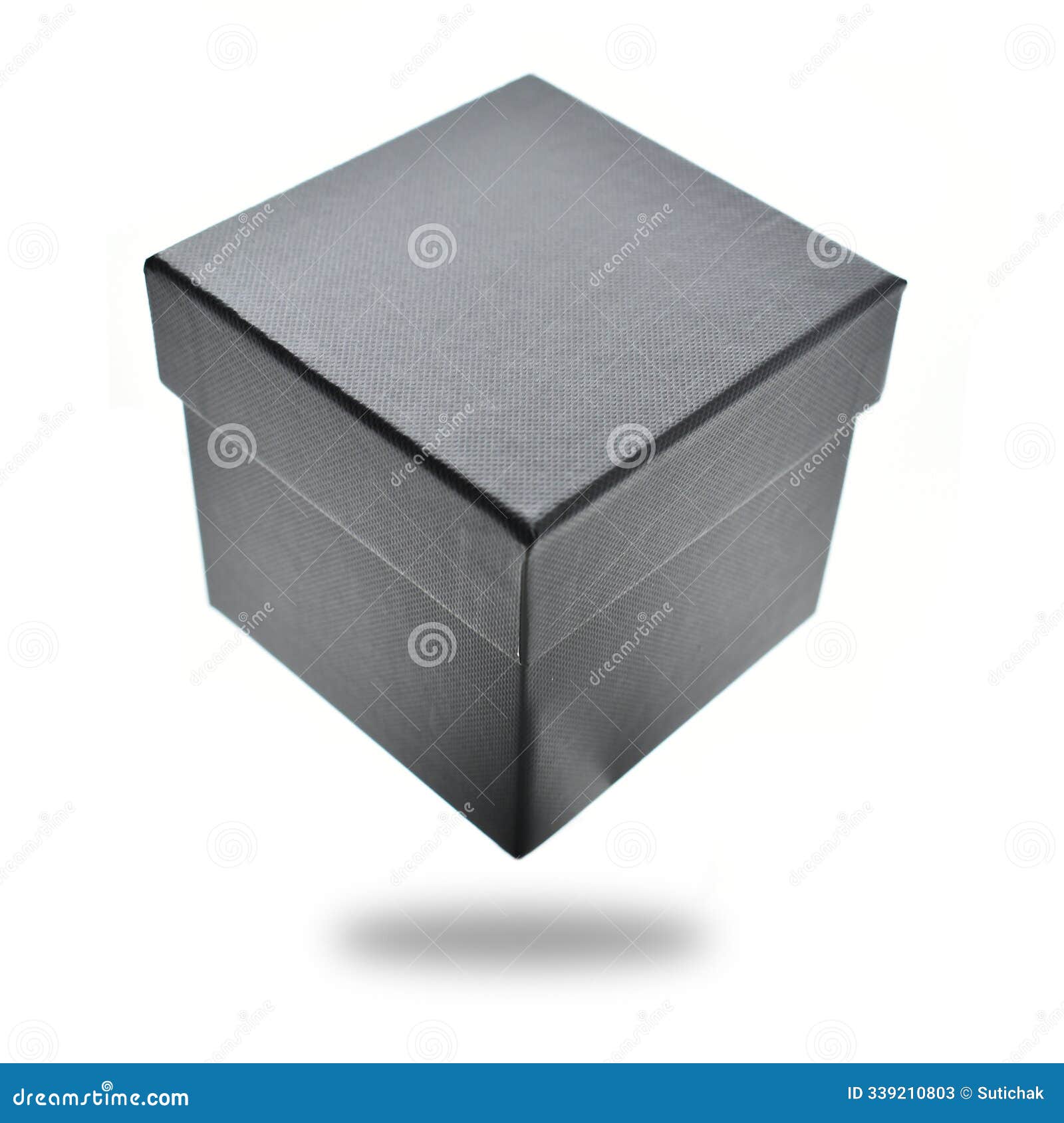 Black Paper Box on White Background, Packaging Industry Stock Image ...