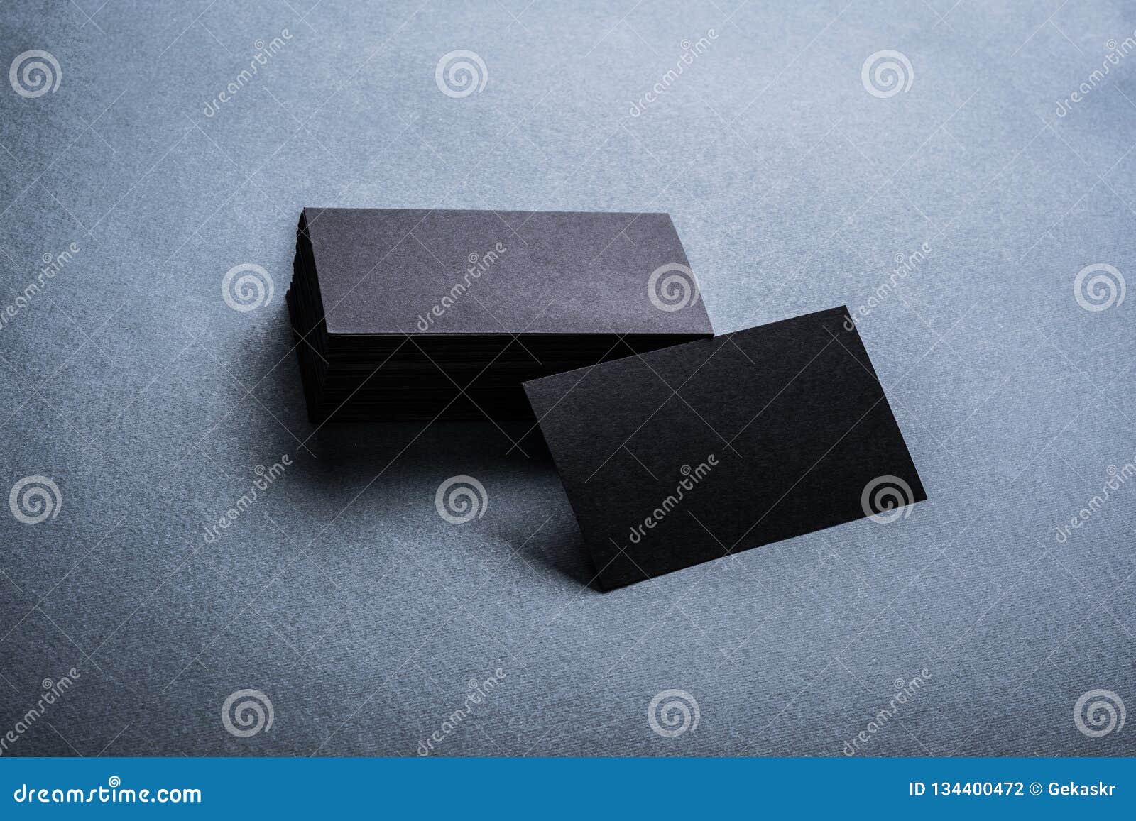 Black Paper Business Card Template Stock Photo - Image of basic, mock ...