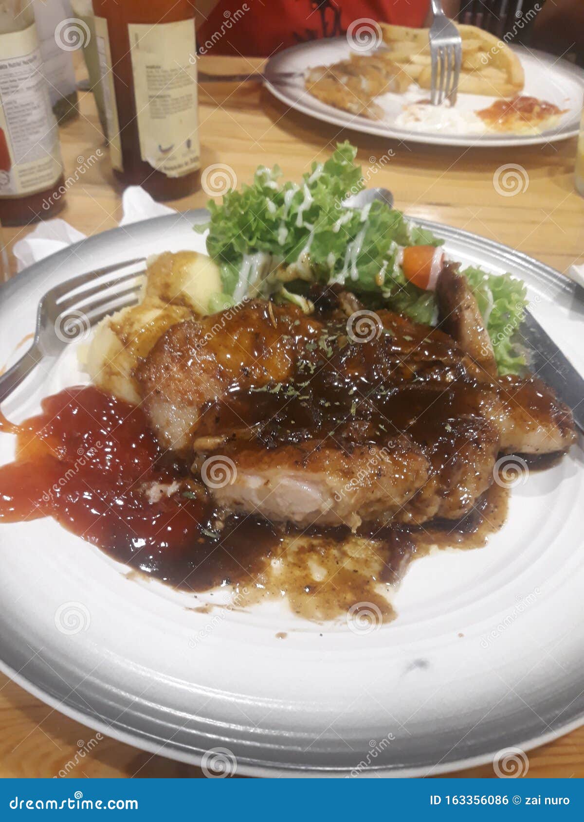 Black Paper Chicken so Good I Love Stock Photo - Image of chicken ...