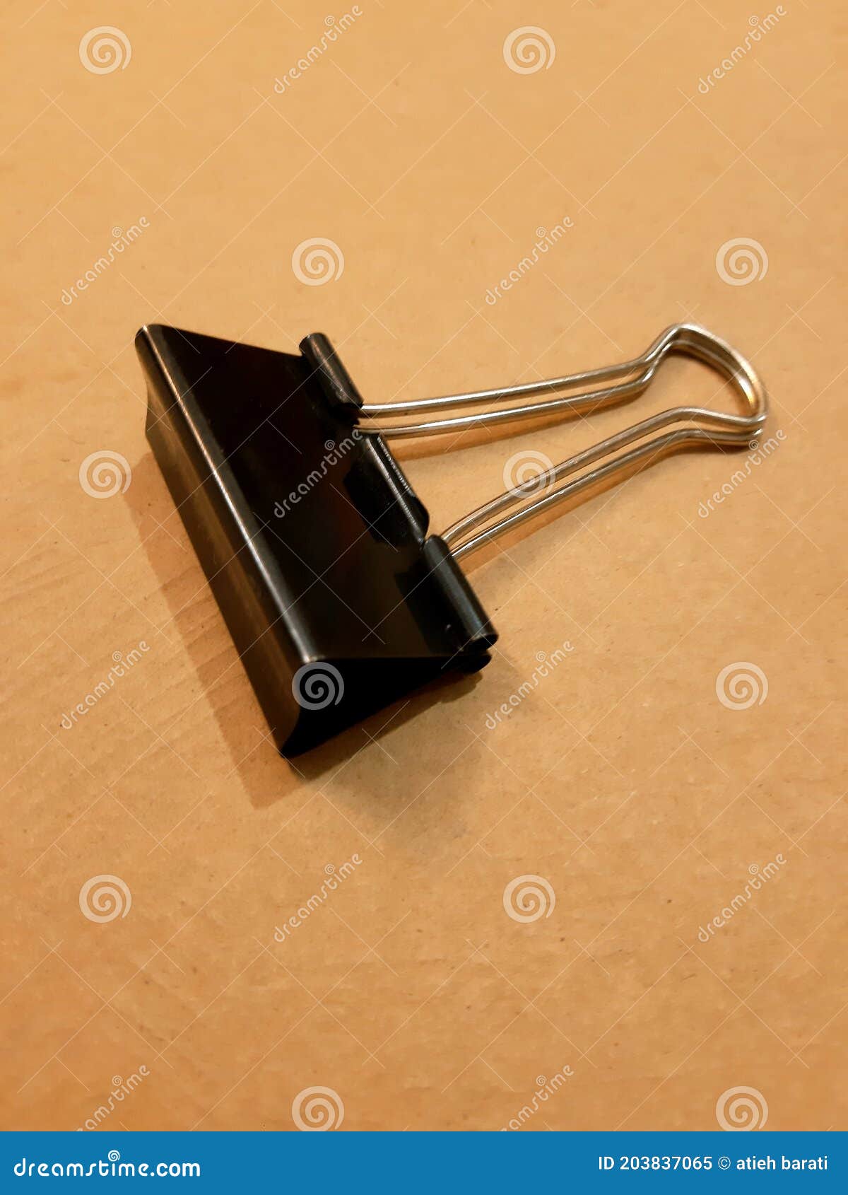 Black paper clip stock image. Image of stationery, paperclip - 203837065