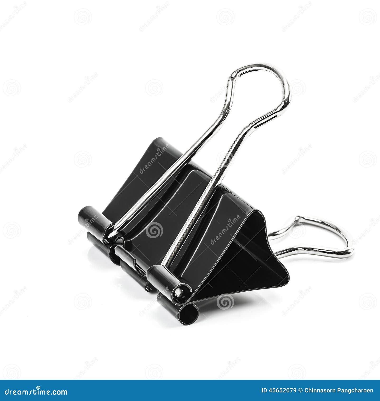 Black paper clip stock image. Image of paper, attach - 45652079