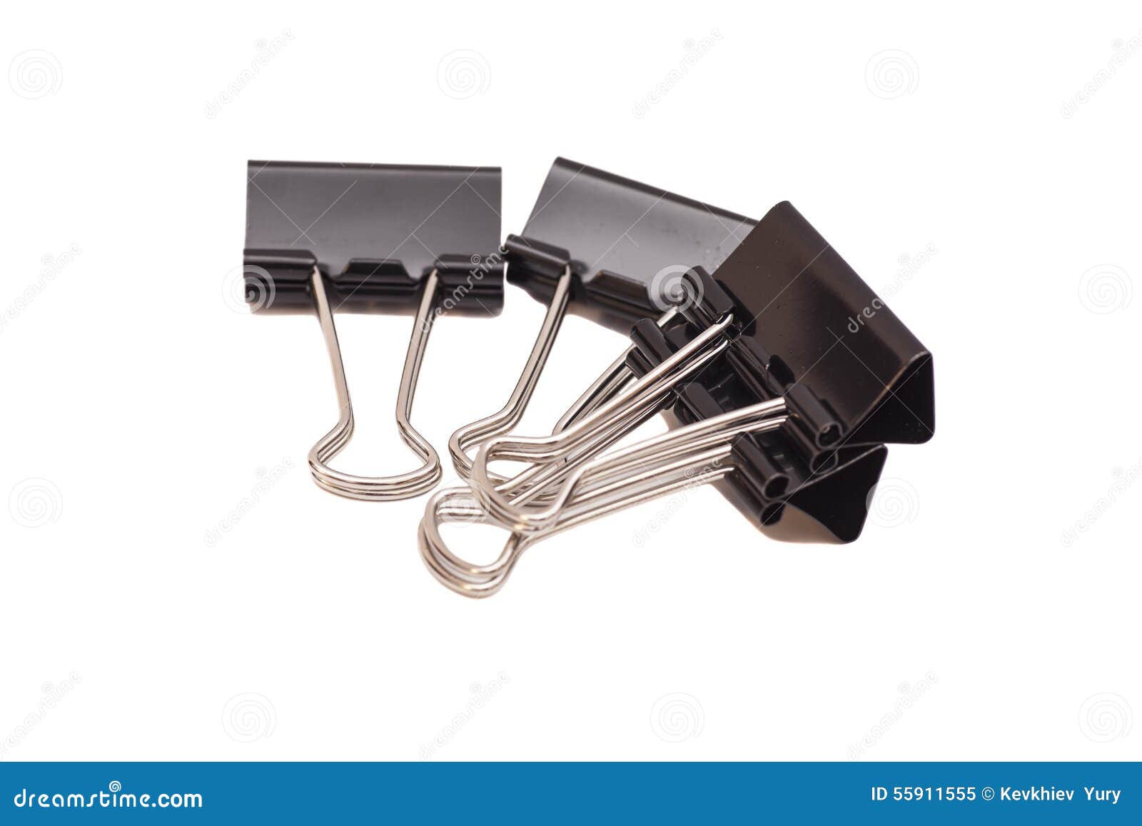 Black Paper clips stock image. Image of paper, supply - 55911555