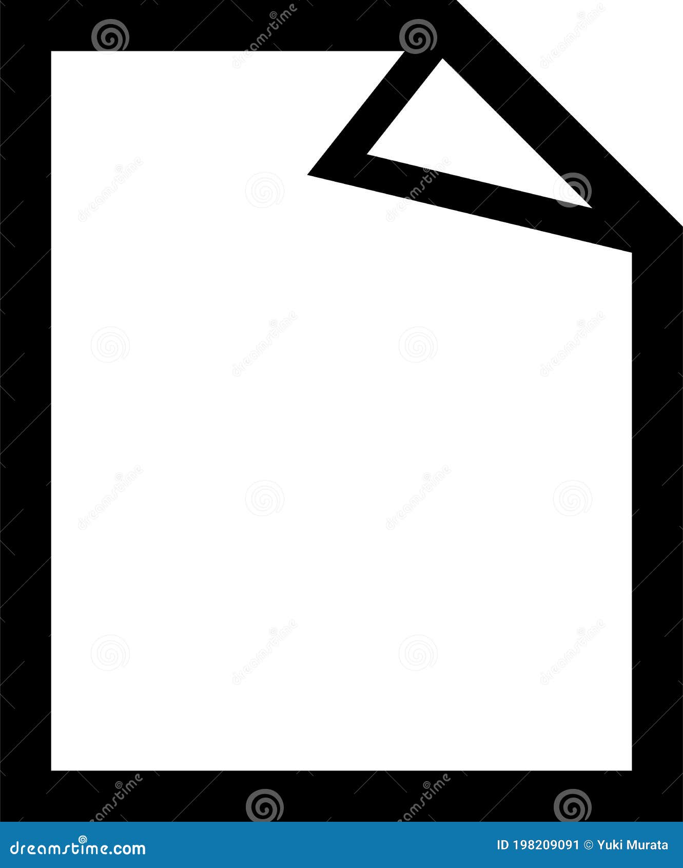 Black Paper icon stock vector. Illustration of paper - 198209091