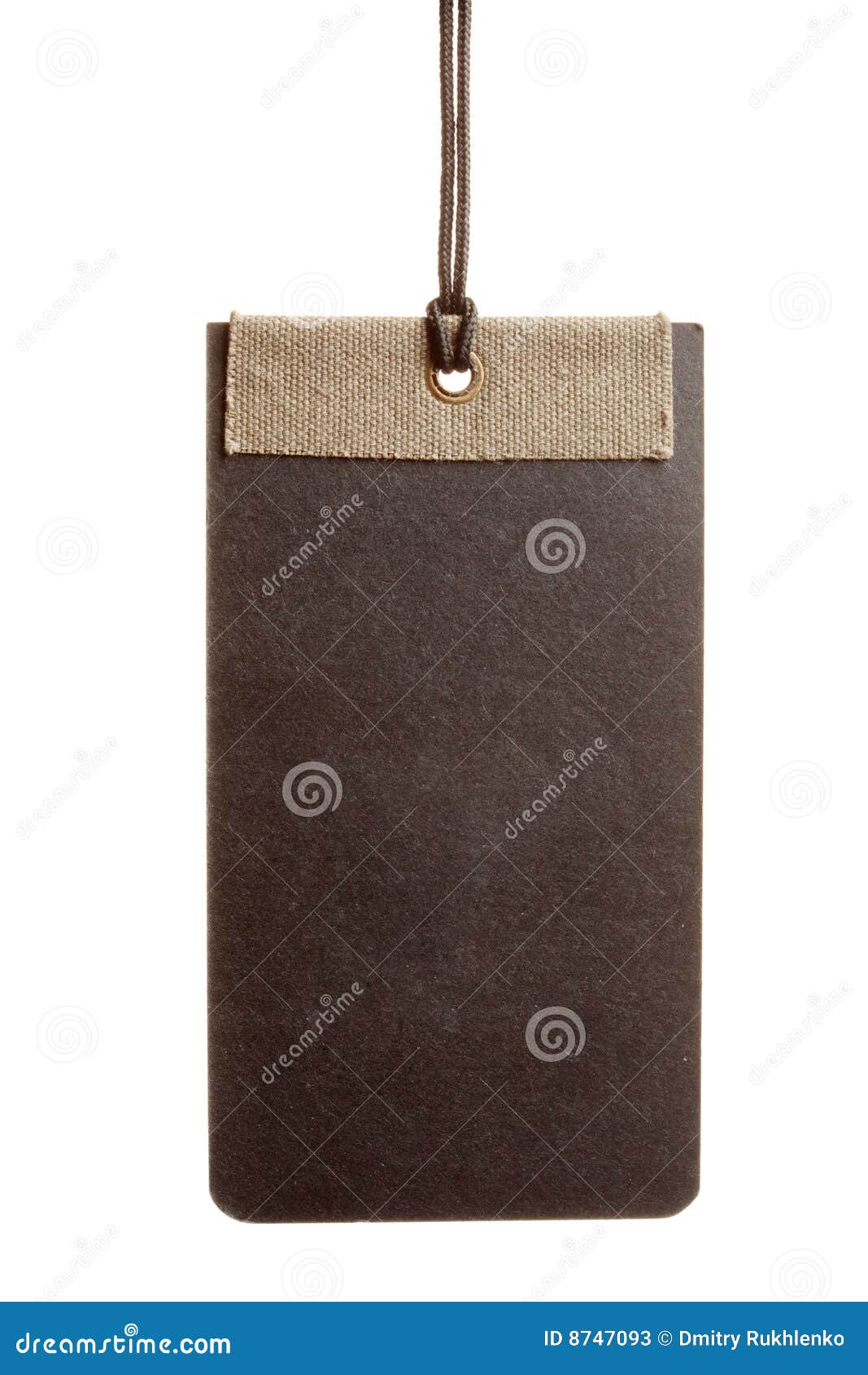 Black paper tag isolated stock image. Image of sale, empty - 8747093