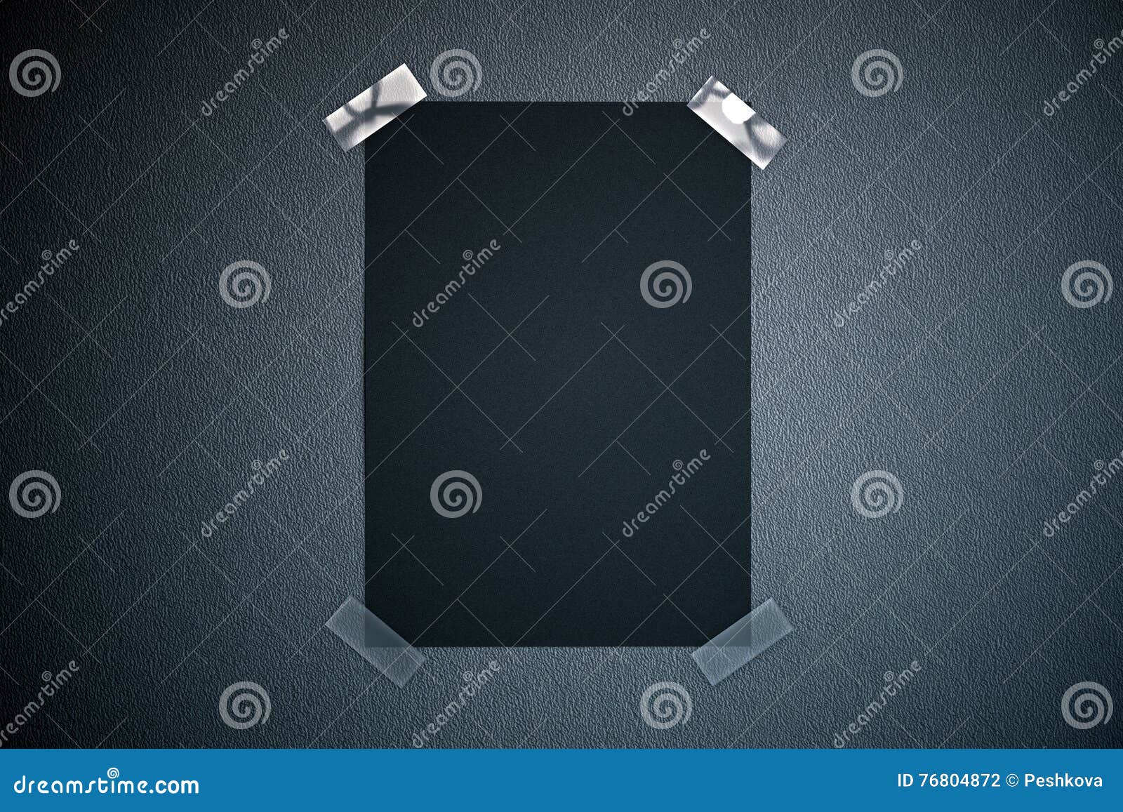 Black Paper Taped To Dark Background Stock Illustration - Illustration ...