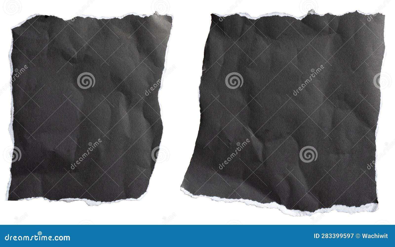 Black Paper Torn into Two Pieces Stock Image - Image of craft, message ...