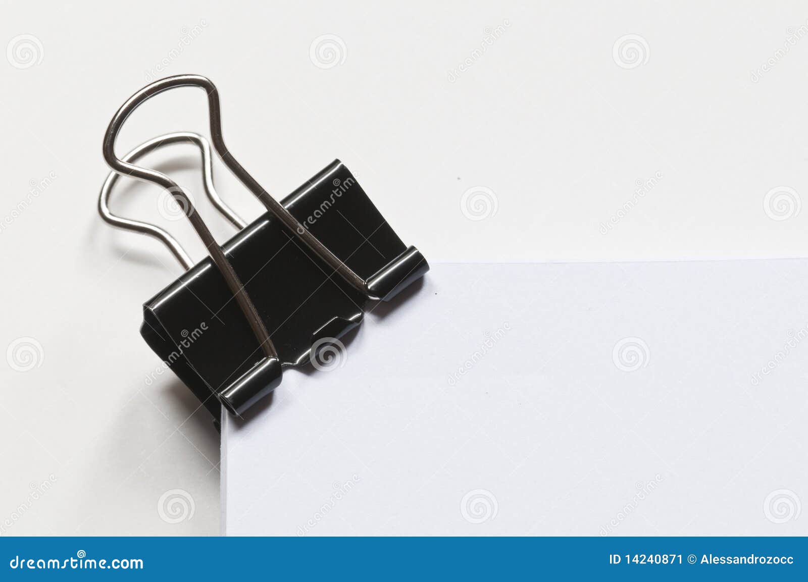 Black paperclip stock image. Image of abstract, desk - 14240871