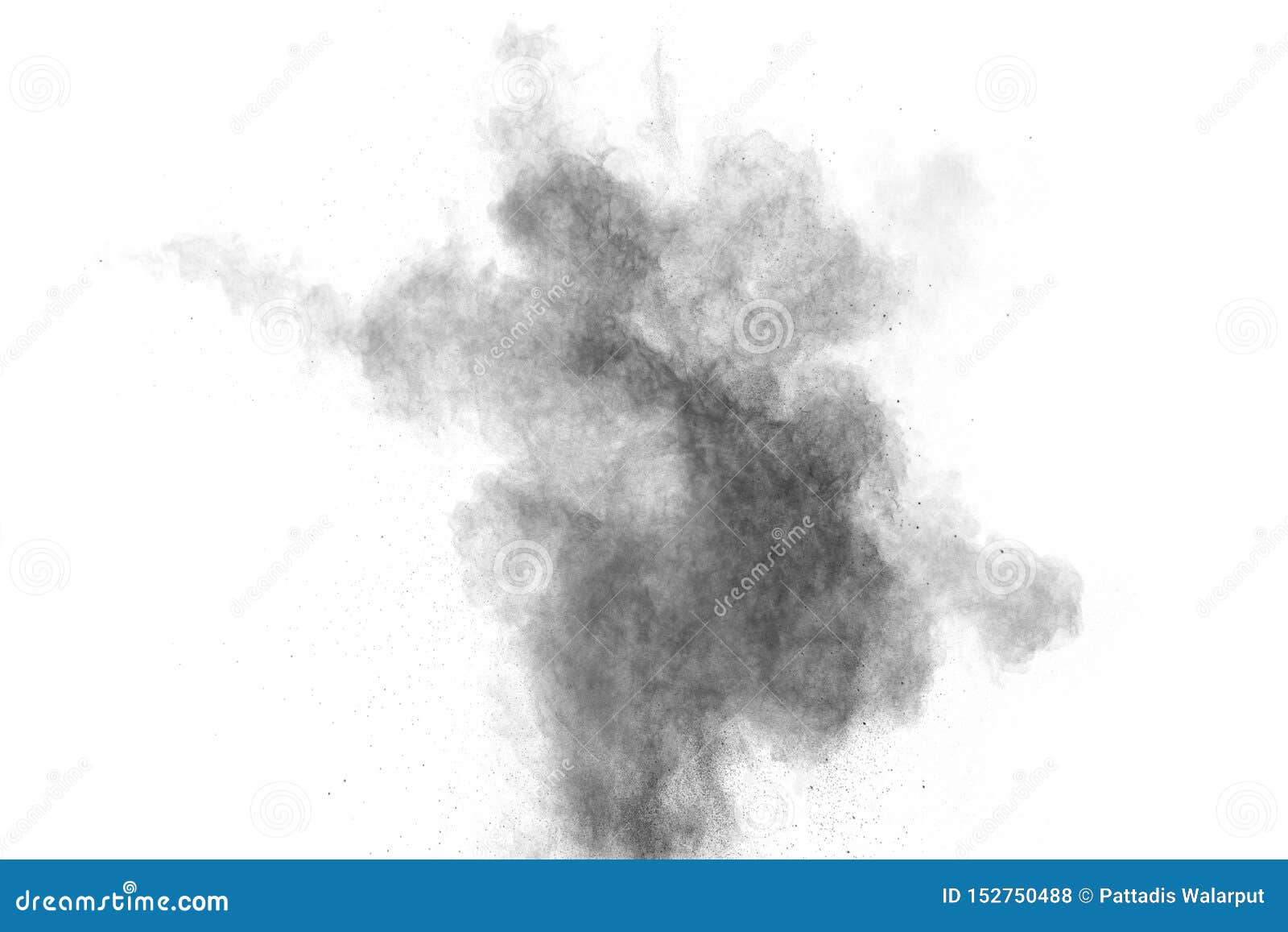 Black Particles Splatter on White Background. Black Powder Dust ...