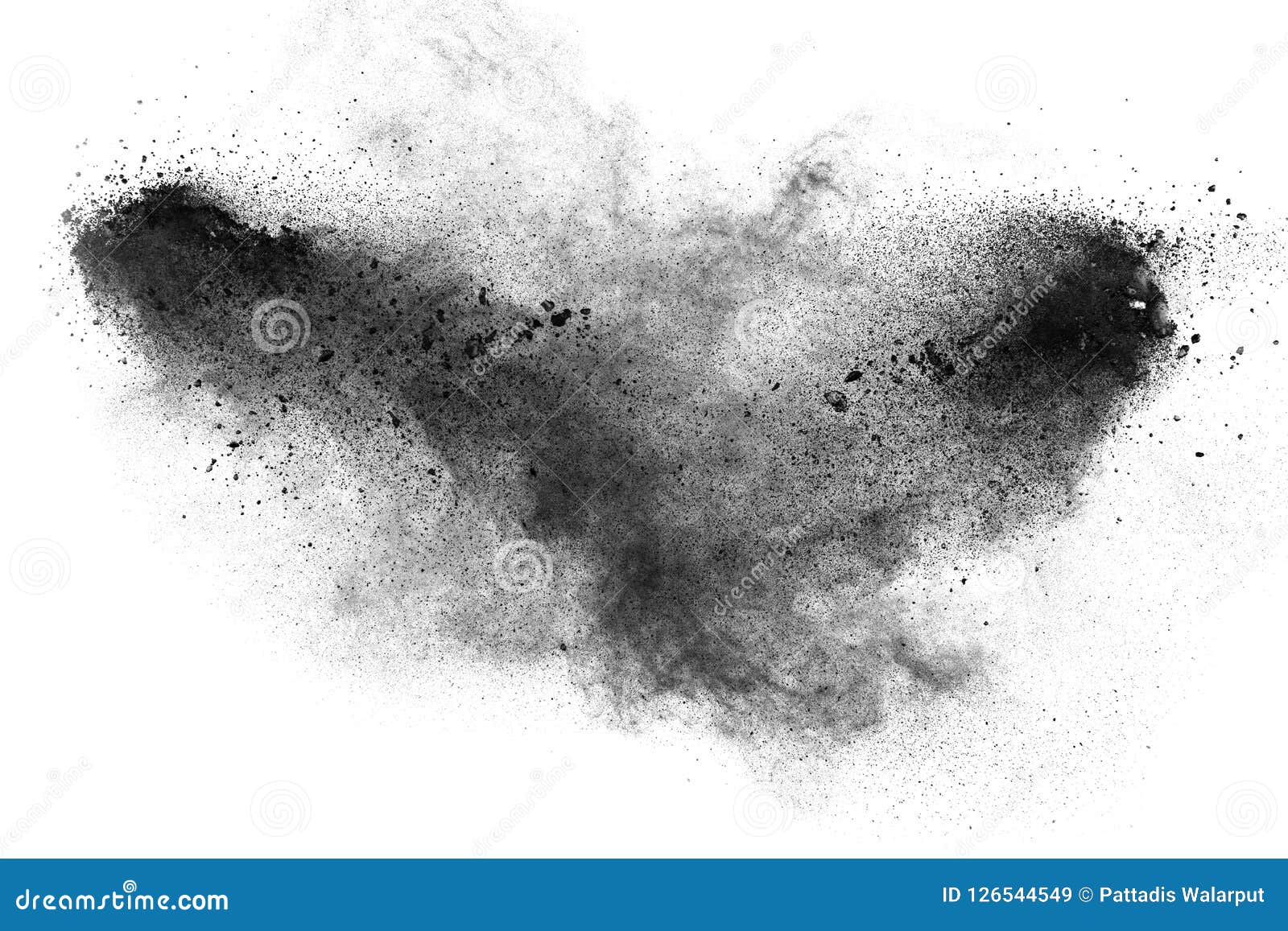 Black Particles Splatter on White Background Stock Image - Image of ...