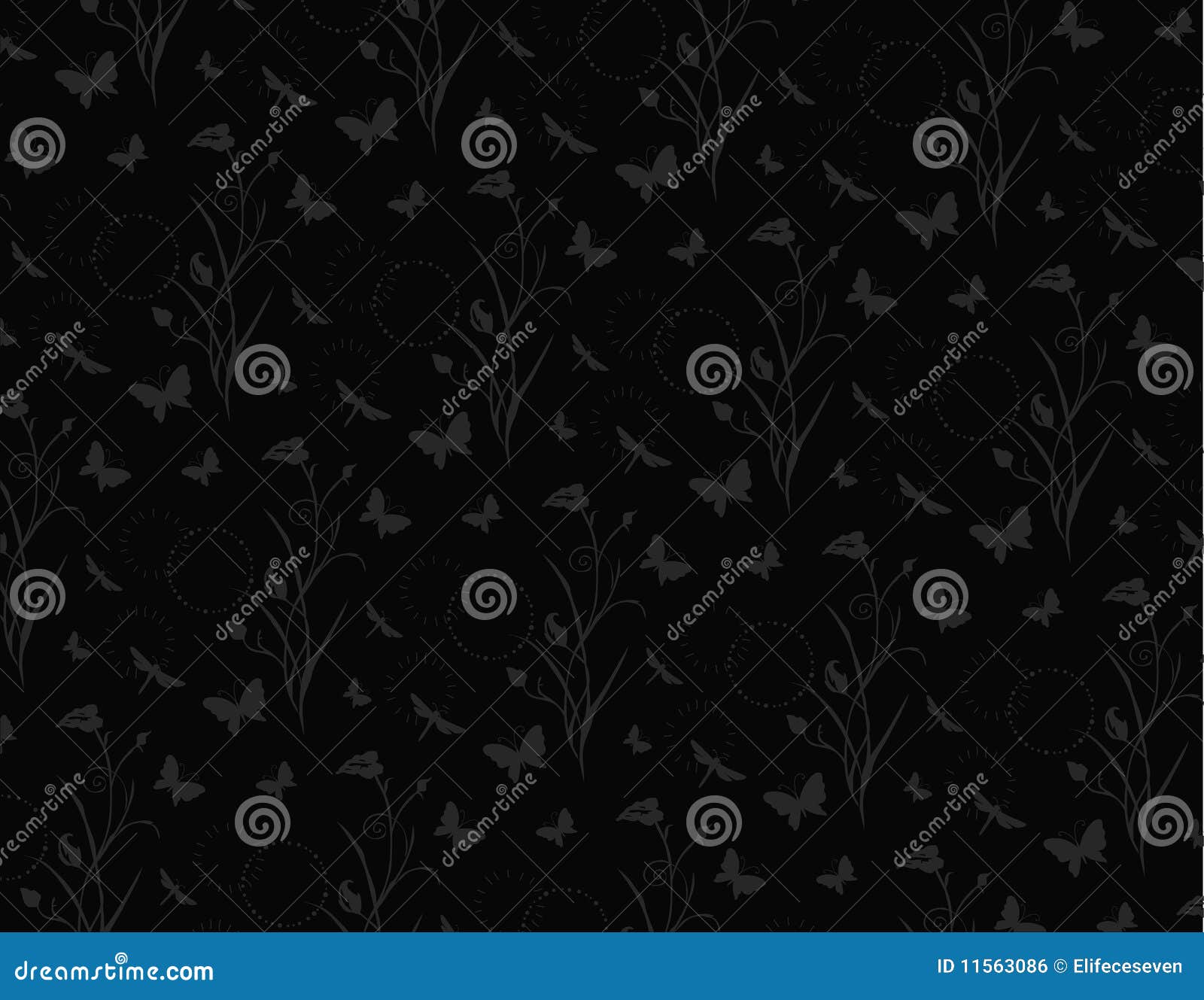 Black pattern stock vector. Illustration of fabric, design - 11563086