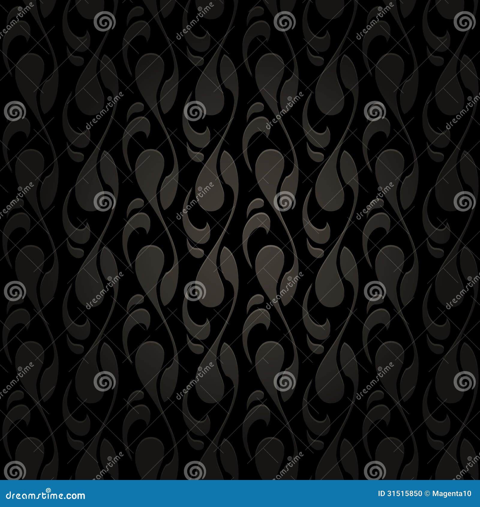 Black pattern stock vector. Illustration of repeating - 31515850