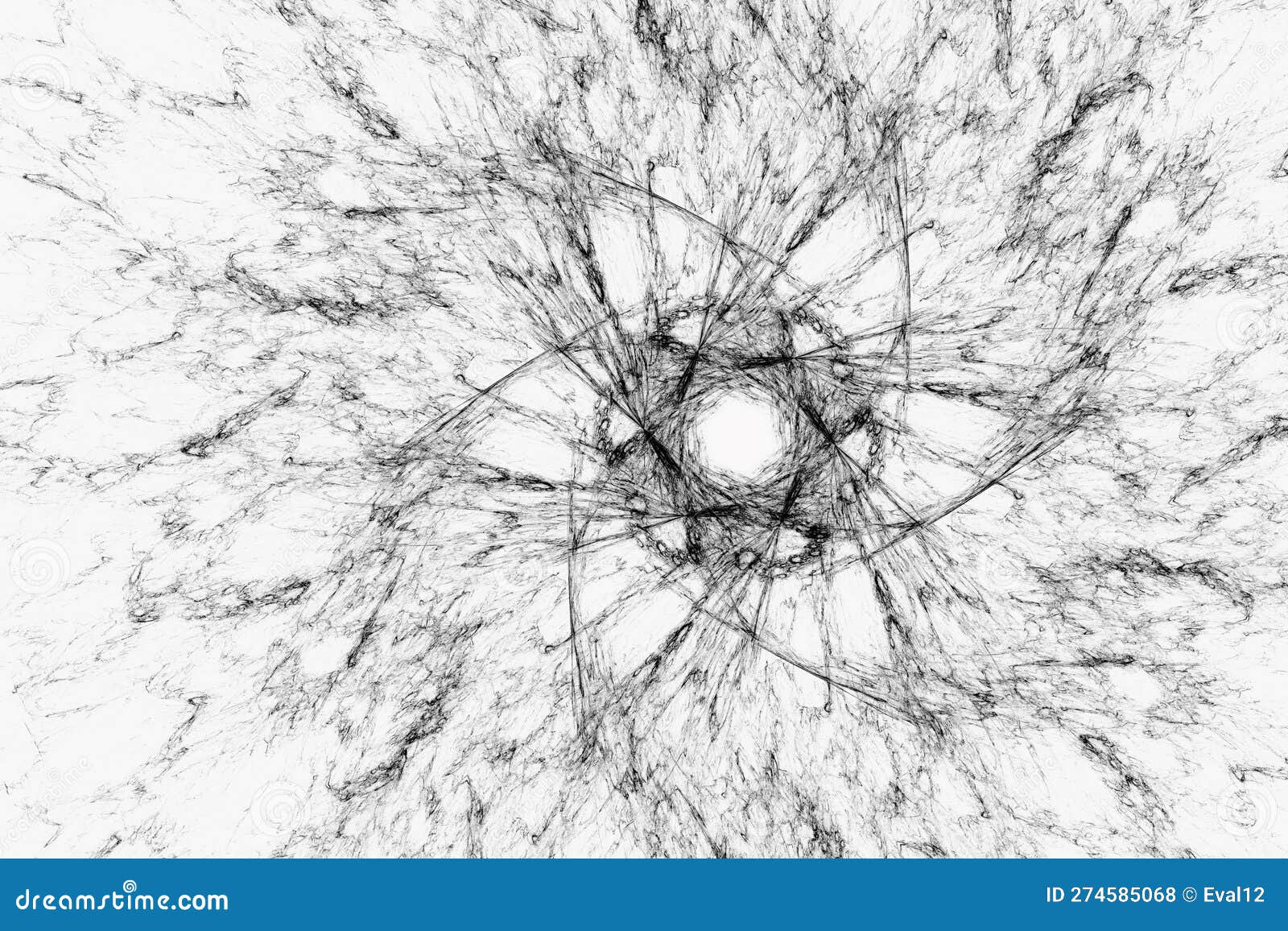 Black Pattern of Crooked Waves on a White Background. Stock ...