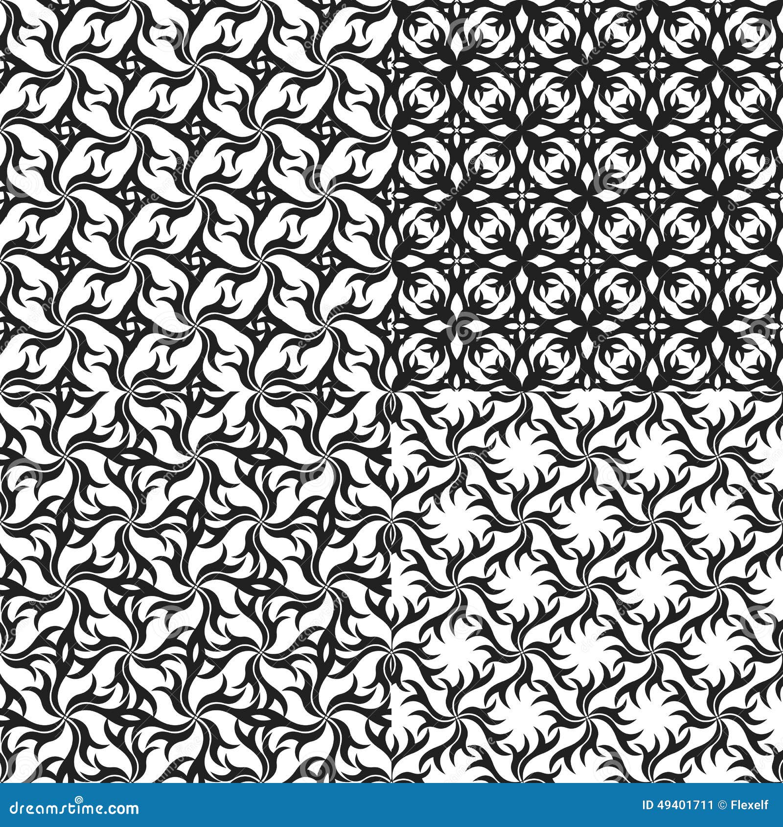 Black pattern stock vector. Illustration of fashion, design - 49401711