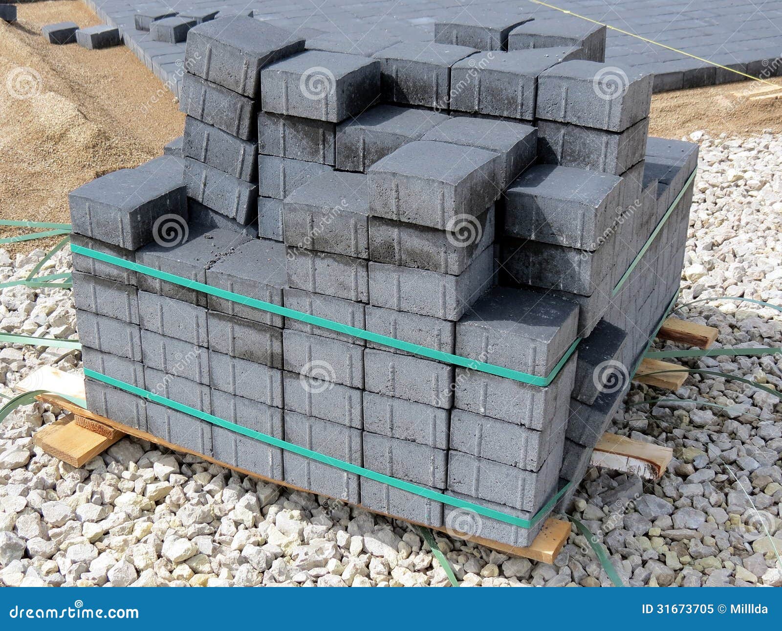 Black pavement bricks stock image. Image of wooden, material - 31673705