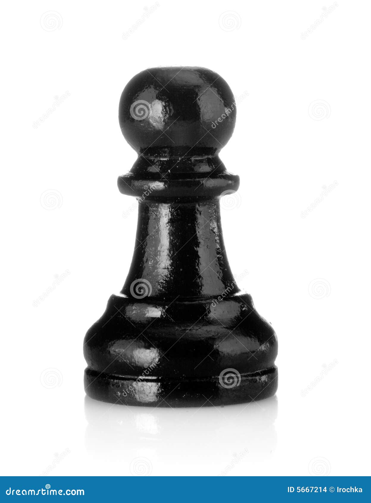 Black Pawn Standing Between Chess Piece - Top View Royalty-Free Stock ...