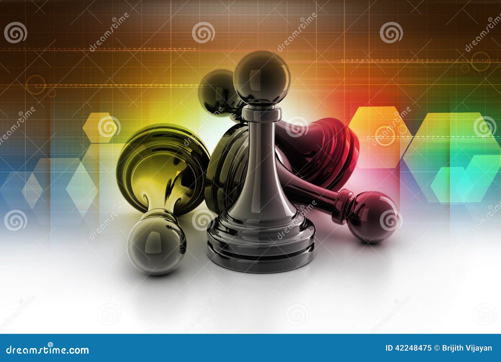 Black pawn isolated stock illustration. Illustration of color - 42248475
