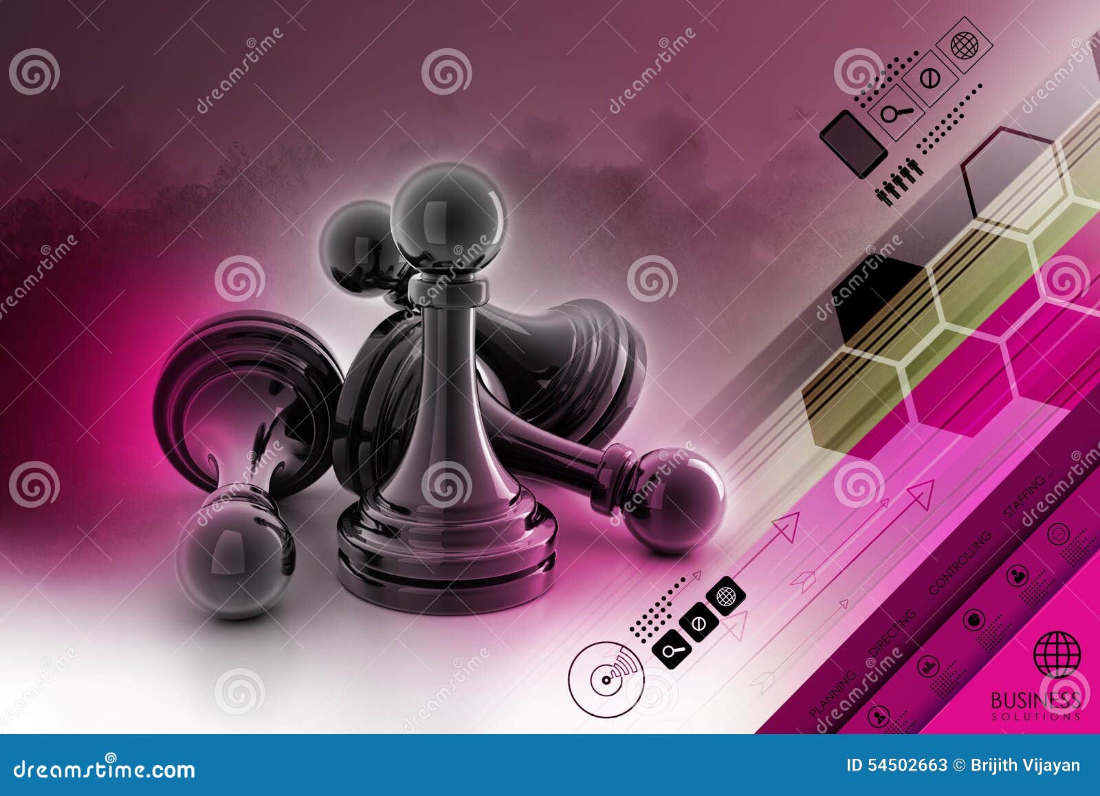 Black pawn stock illustration. Illustration of background - 54502663