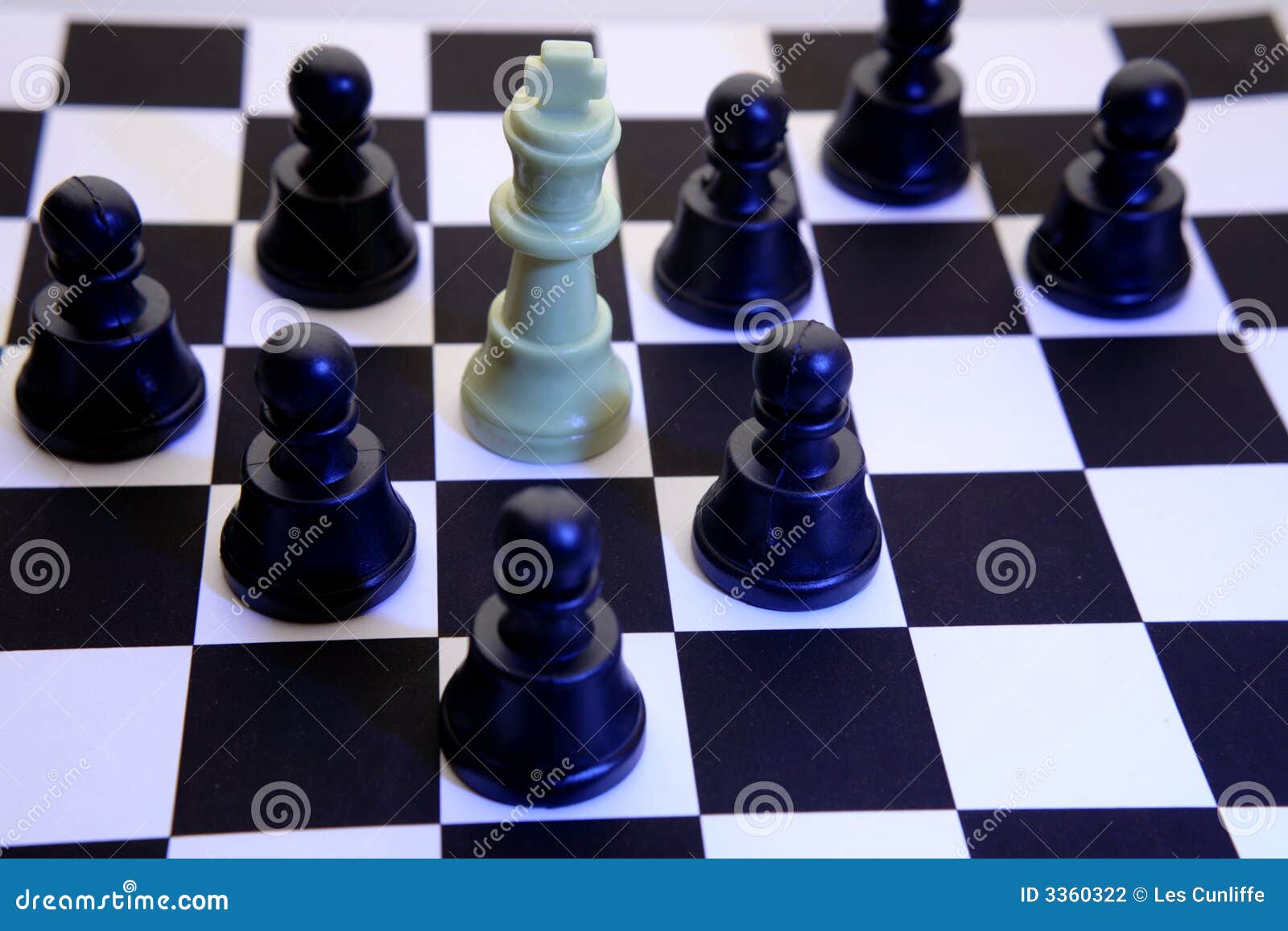 Black pawns checkmate king stock photo. Image of black - 3360322