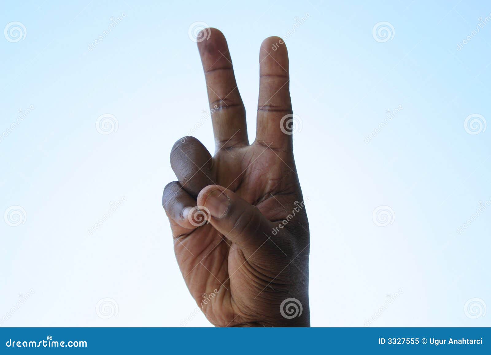 Black peace sign stock image. Image of race, gesture, victory - 3327555