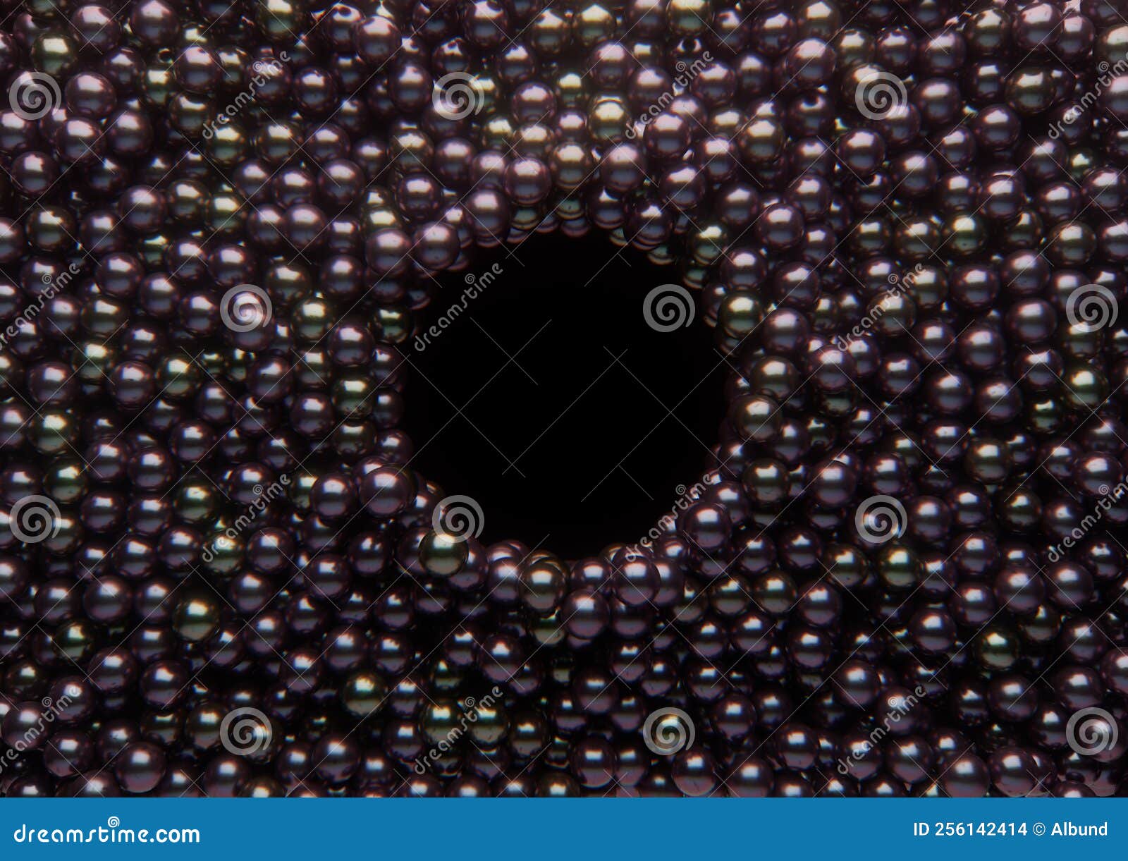Black Pearls and Clearing stock illustration. Illustration of circular ...