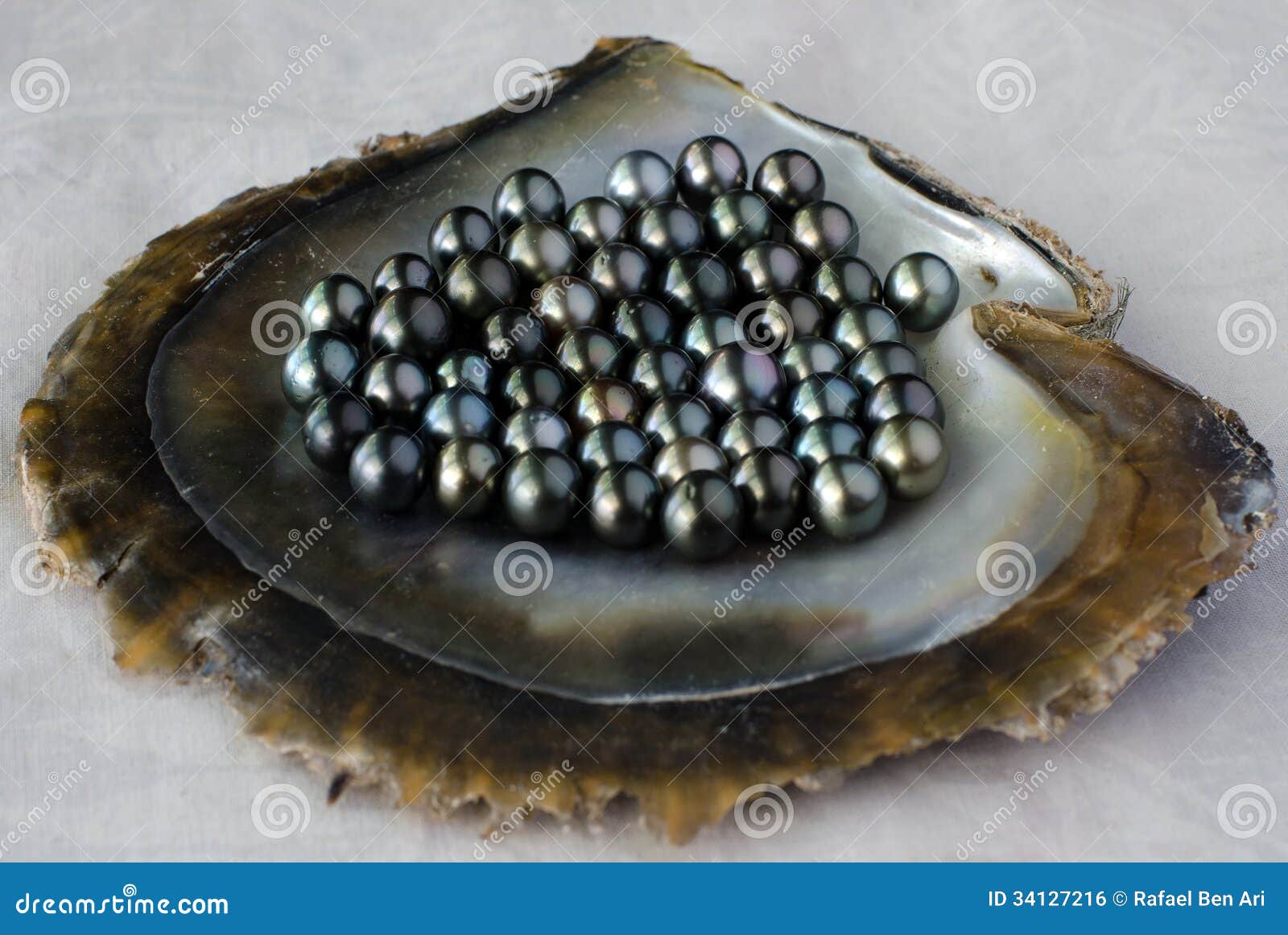 Black pearls stock photo. Image of elegant, material - 34127216