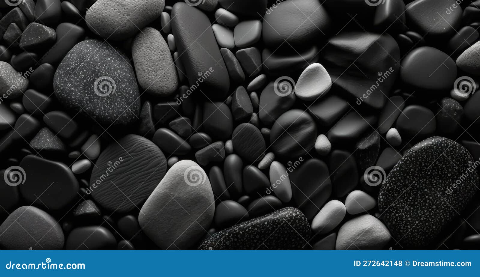 Black Pebble Stones Texture. Dark Natural Rock Backdrop Stock Photo ...