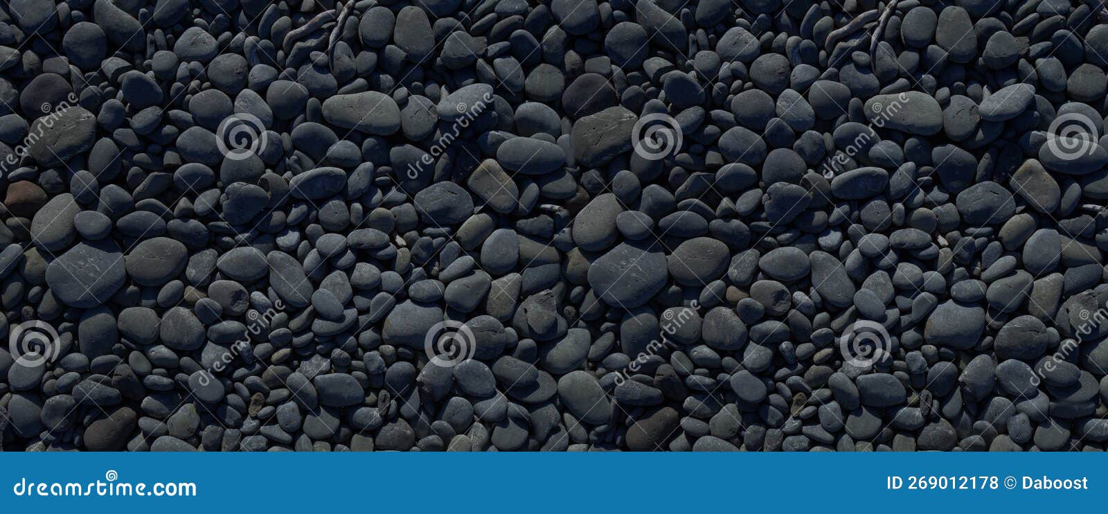 Black Pebbles Background Texture. Banner Wallpaper Stock Photo - Image ...