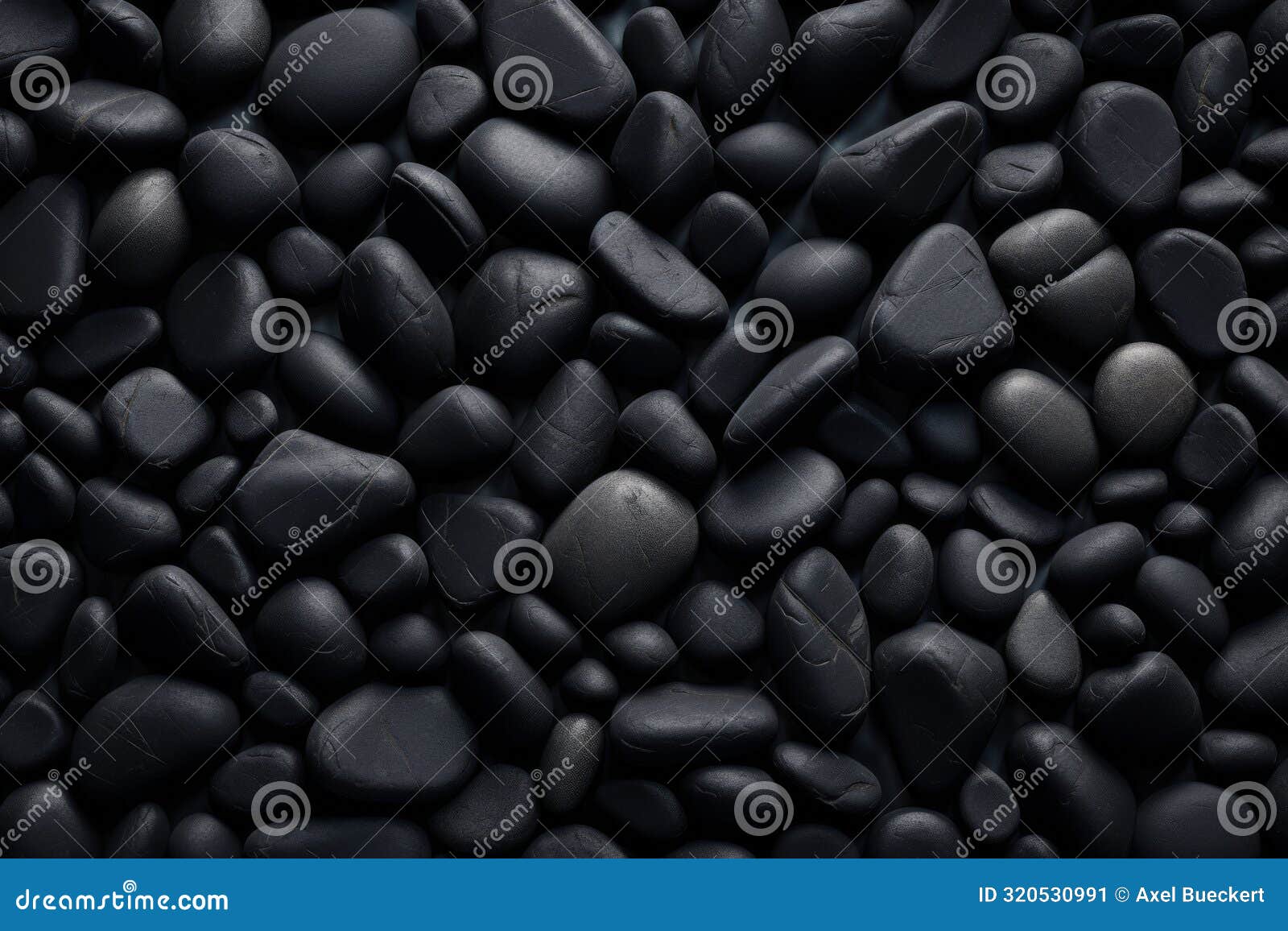 Black Pebbles or Smooth Rocks Pattern Background Stock Image - Image of ...