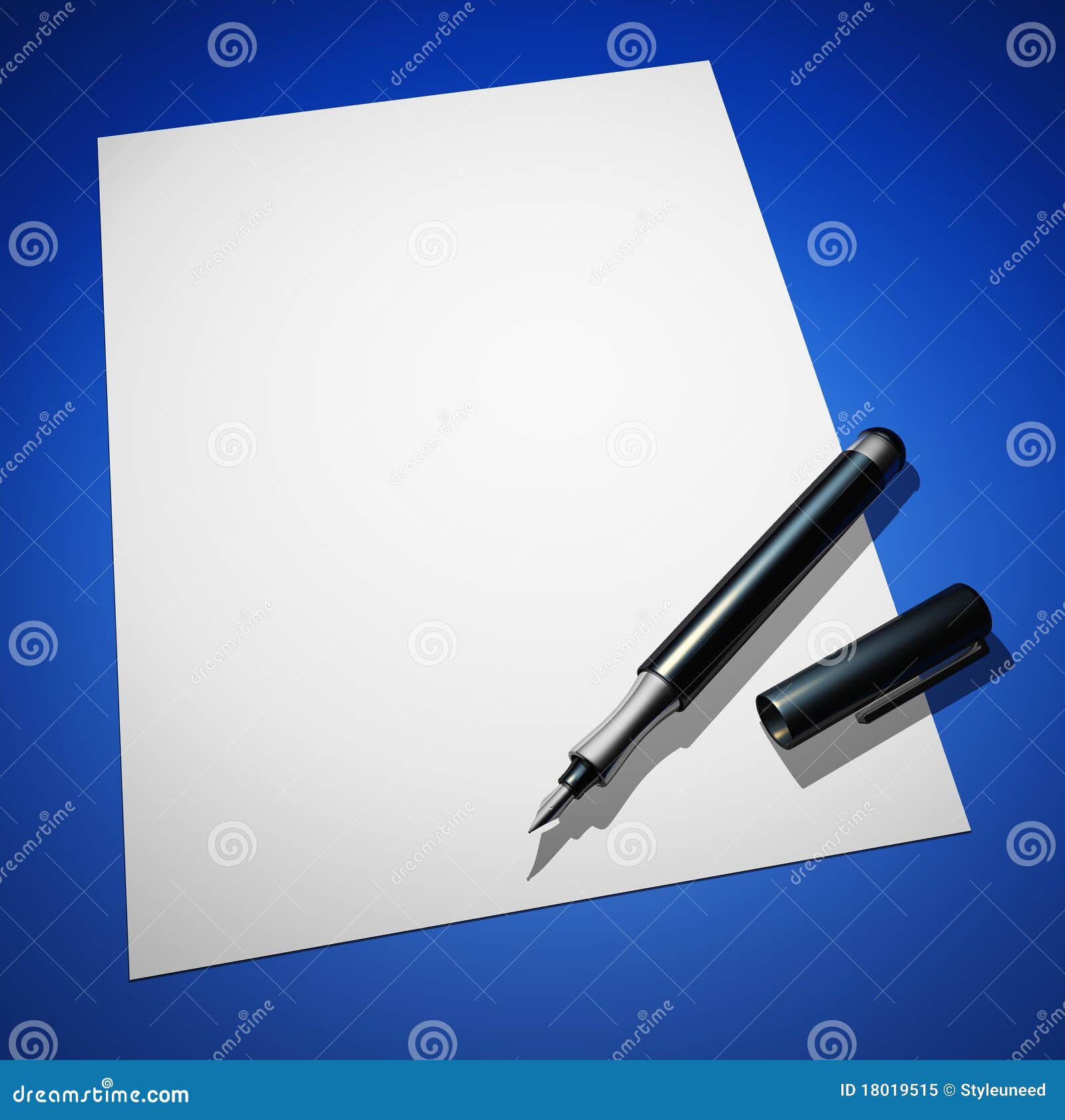 Black Blue Ground Paper Pen Stock Illustrations – 11 Black Blue Ground ...