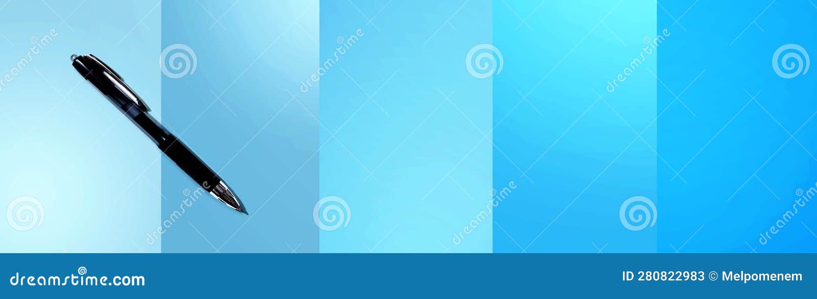 Black pen with shadow stock image. Image of college - 280822983