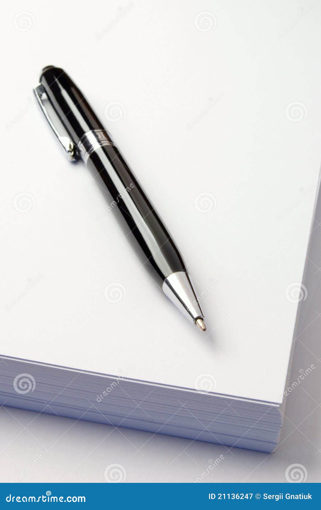 Black pen and white paper stock image. Image of shiny - 21136247