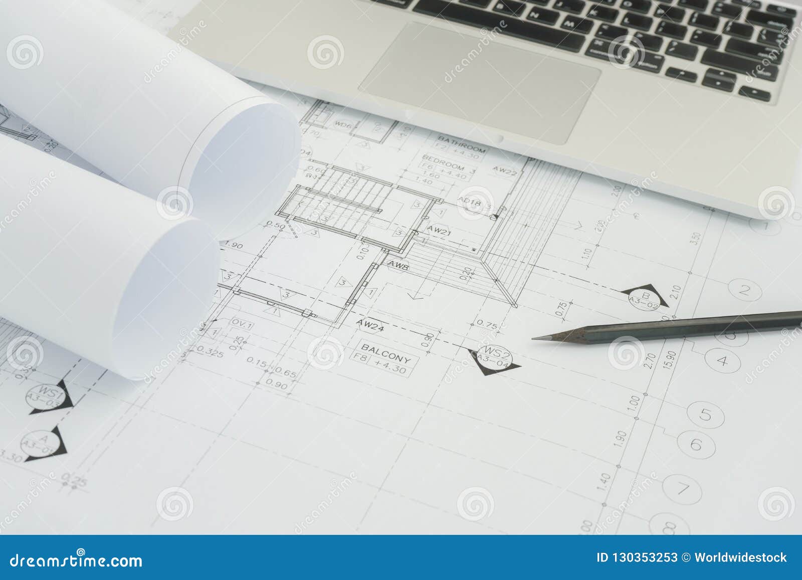 Architectural Drawing Royalty-Free Stock Photography | CartoonDealer ...