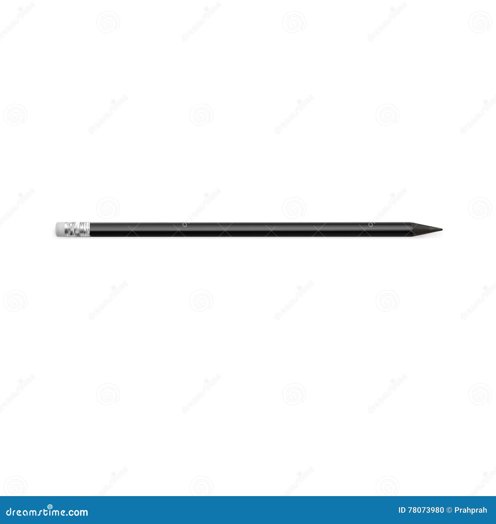 Black Pencil Isolated on White Background Stock Vector - Illustration ...