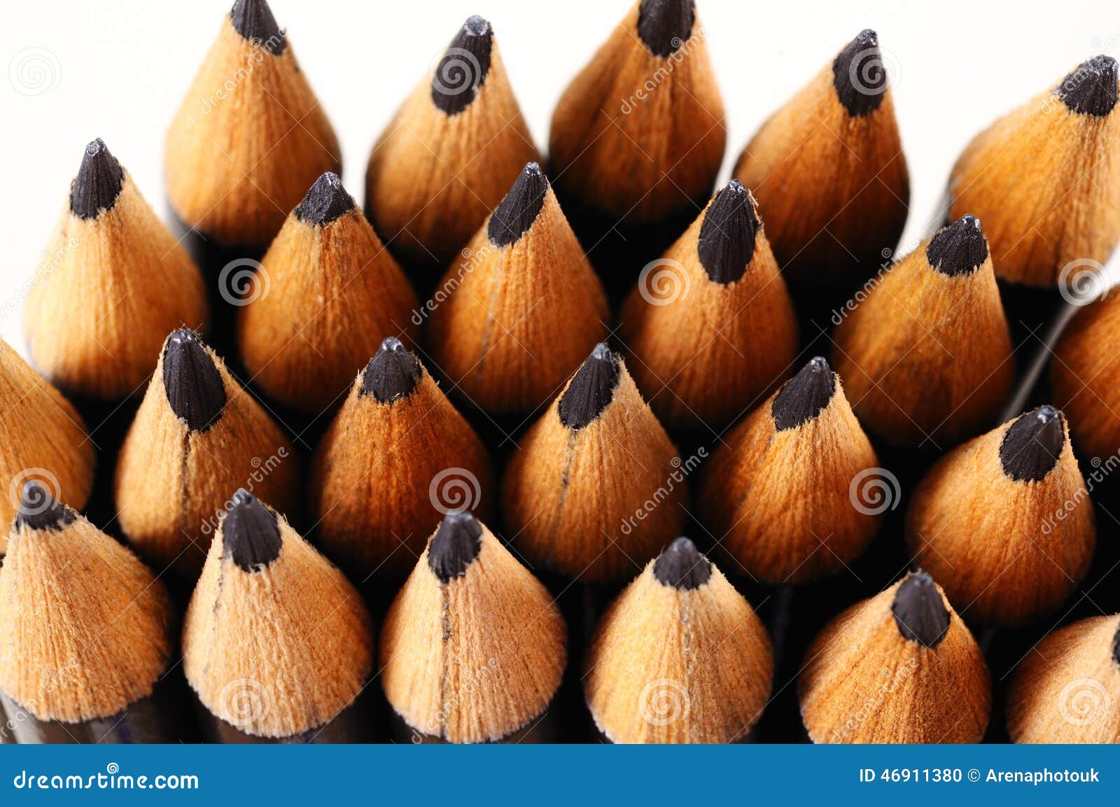 Black pencil points. stock photo. Image of tips, sharp - 46911380