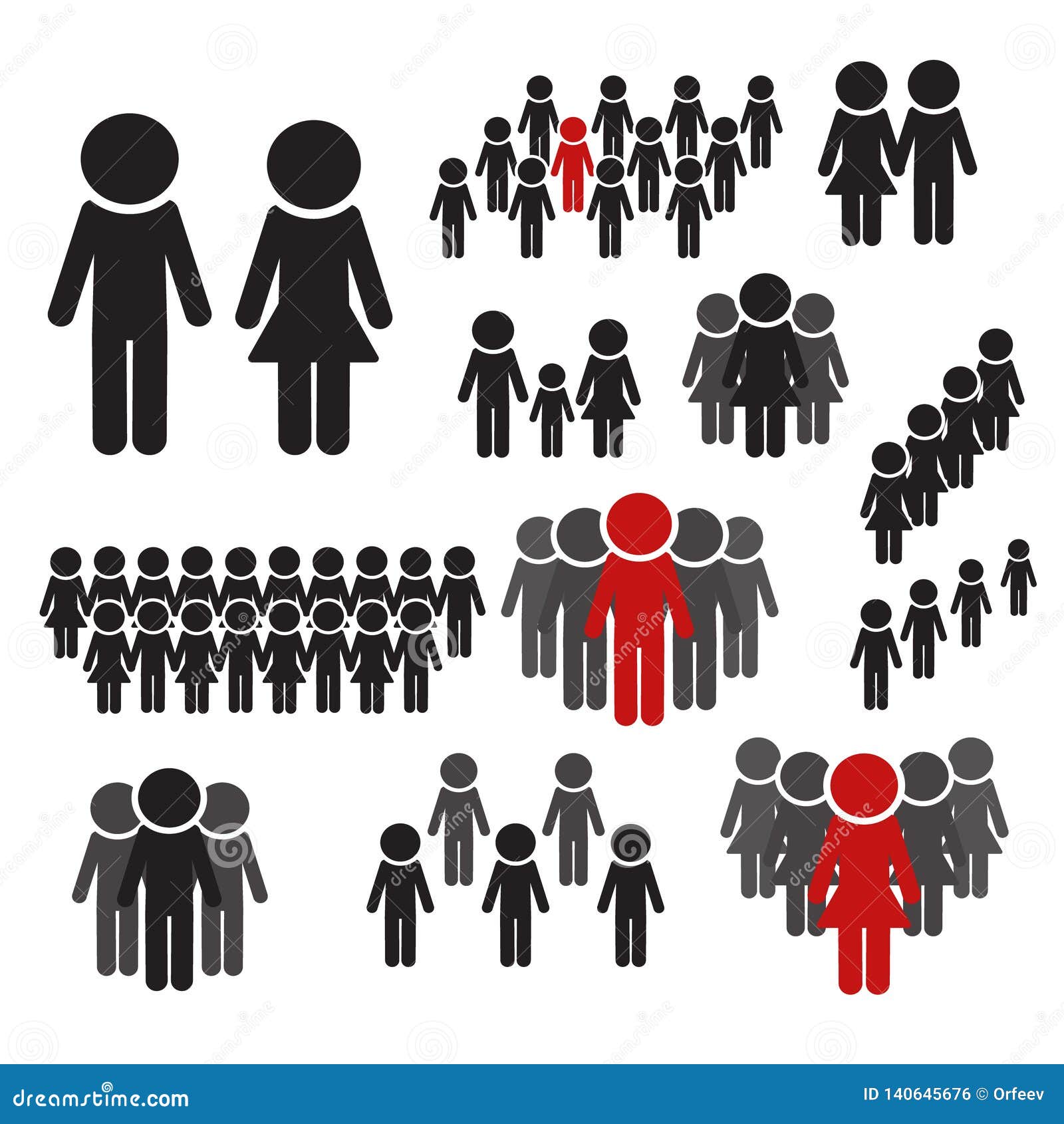 Work Team Clipart Black