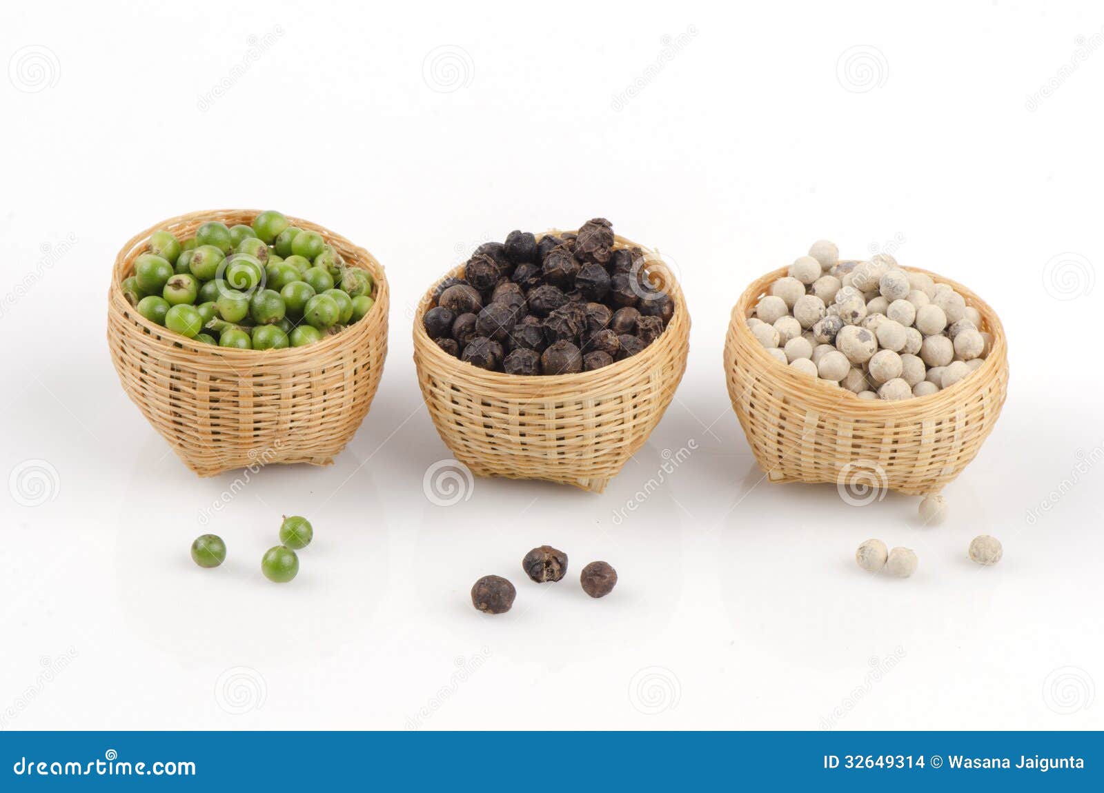 Black Peper, White Peper (Piper Nigrum Linn) Both. Pepper Comes from ...