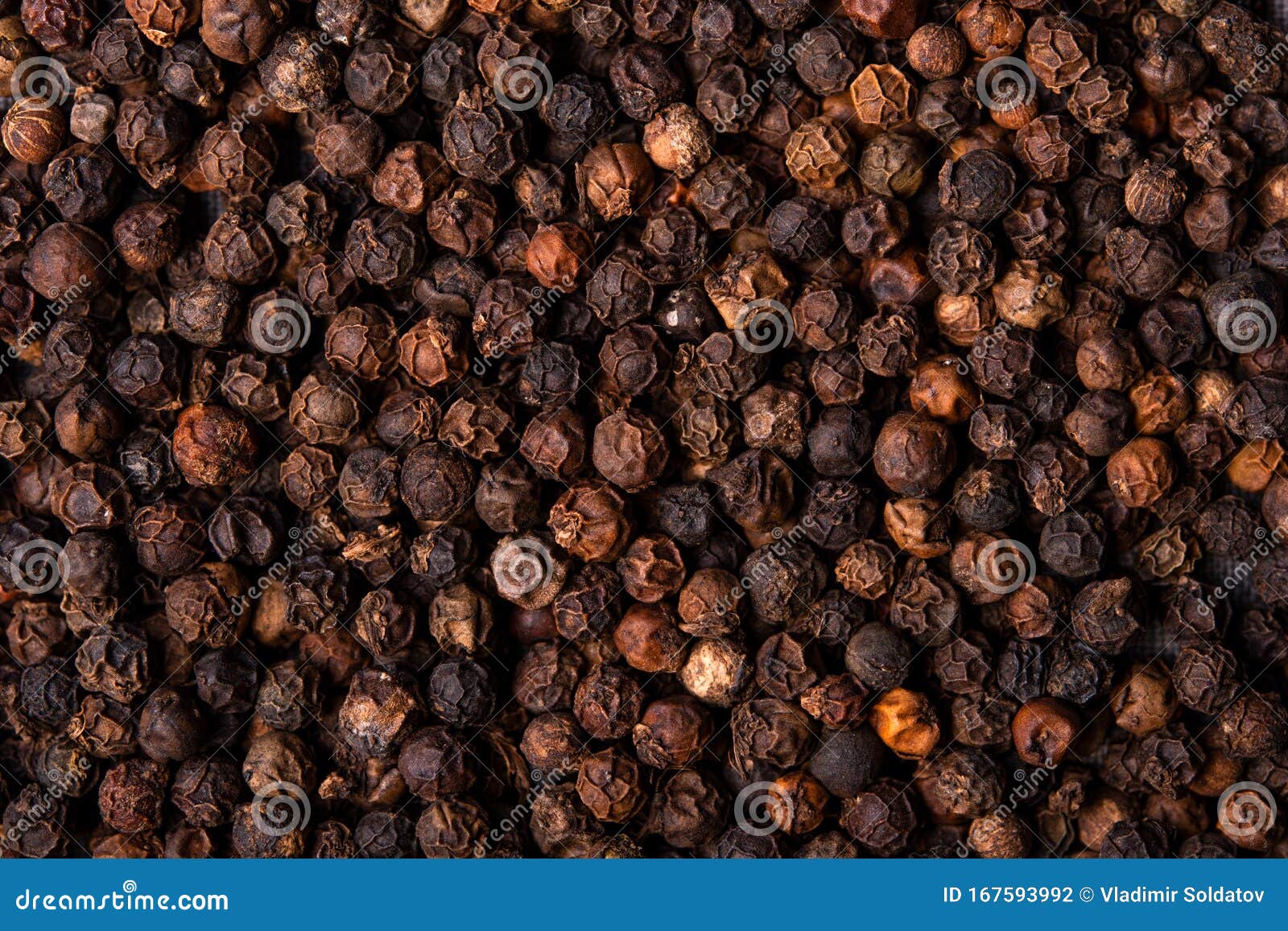 Black Pepper Closeup Top View Stock Photo - Image of background, cook ...