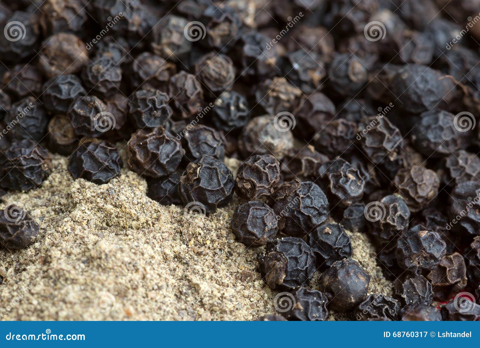 Black Pepper - Fruit and Ground Stock Image - Image of peppercorn ...