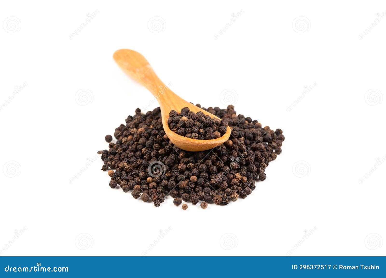 Black Pepper Isolated on the White Background Stock Image - Image of ...