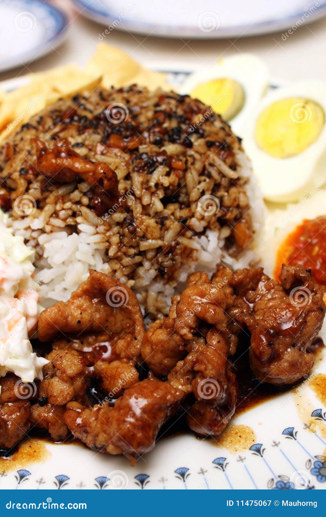 Black Pepper Pork Rice stock image. Image of plate, restaurant - 11475067