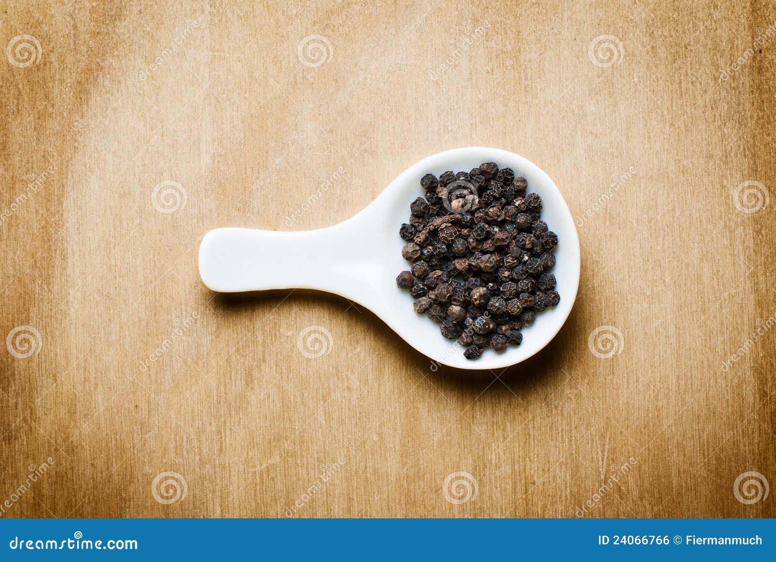 Black Pepper on a Wood Table Stock Photo - Image of nature, freshness ...
