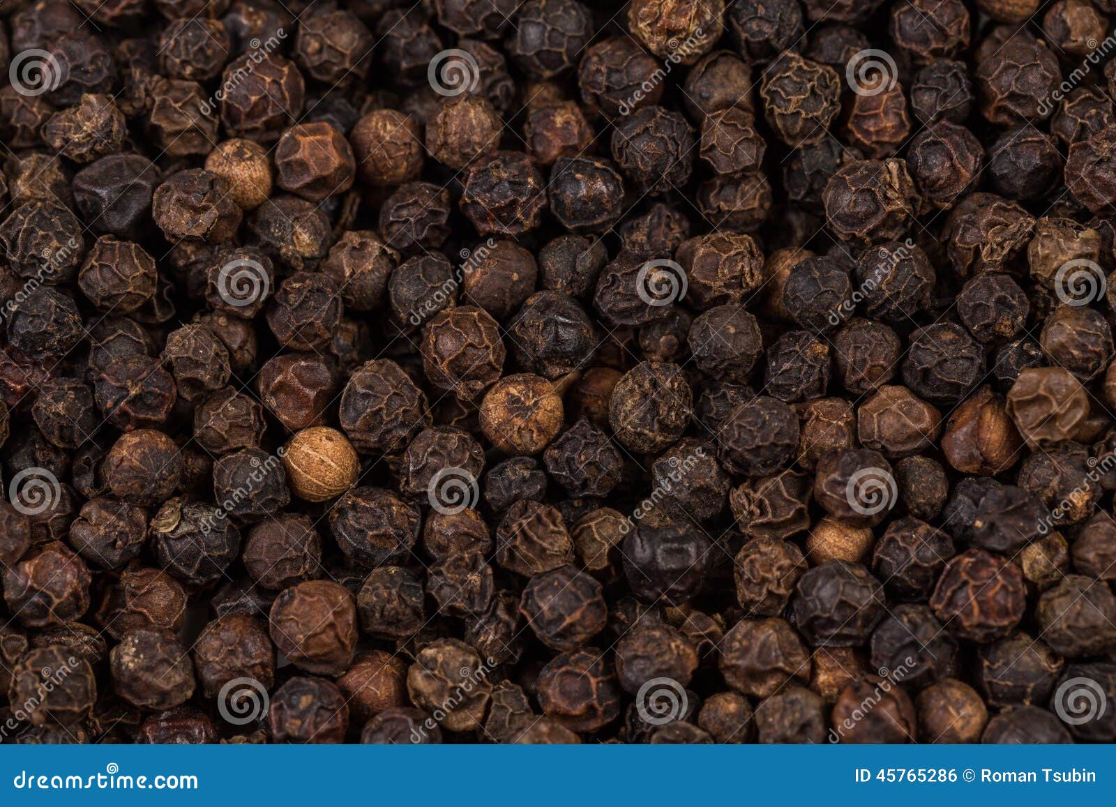 Black pepper zoomed in on stock photo. Image of aromatic - 45765286