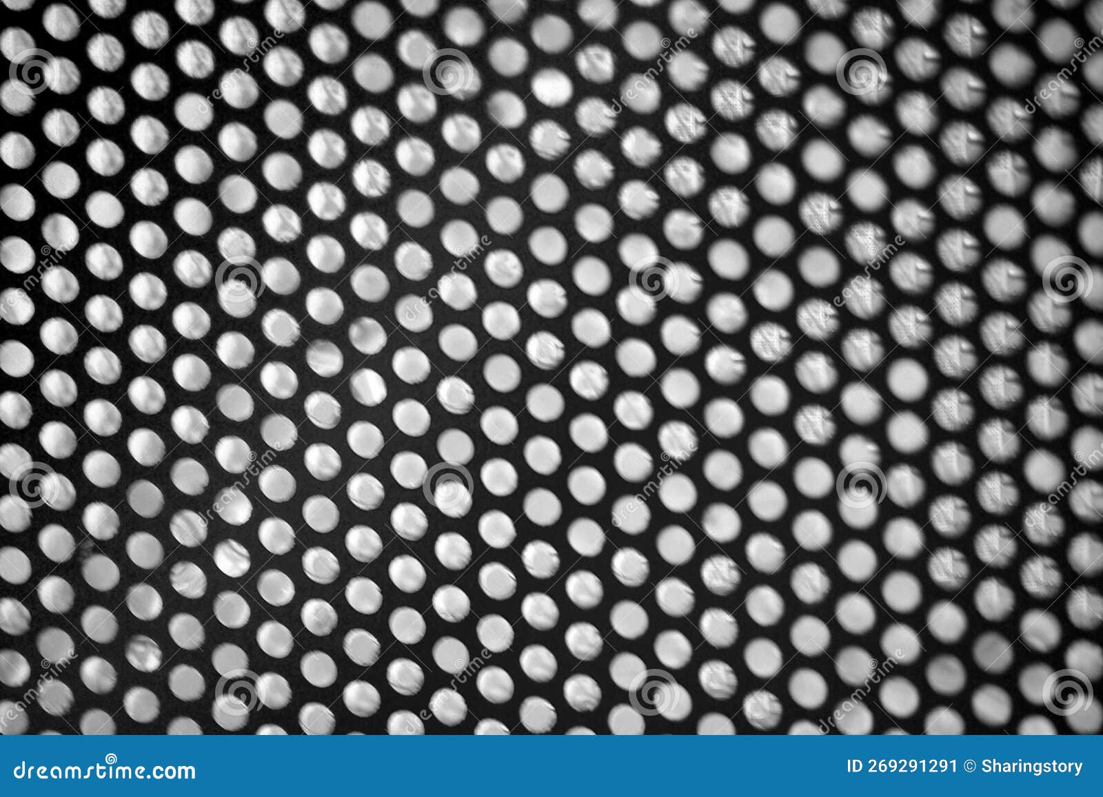 Black Perforated Metal Background Stock Image - Image of backdrop ...